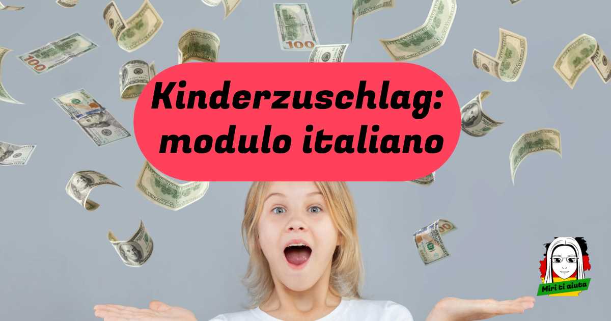 💸 Kinderzuschlag Antrag italiano con guida completa 💸